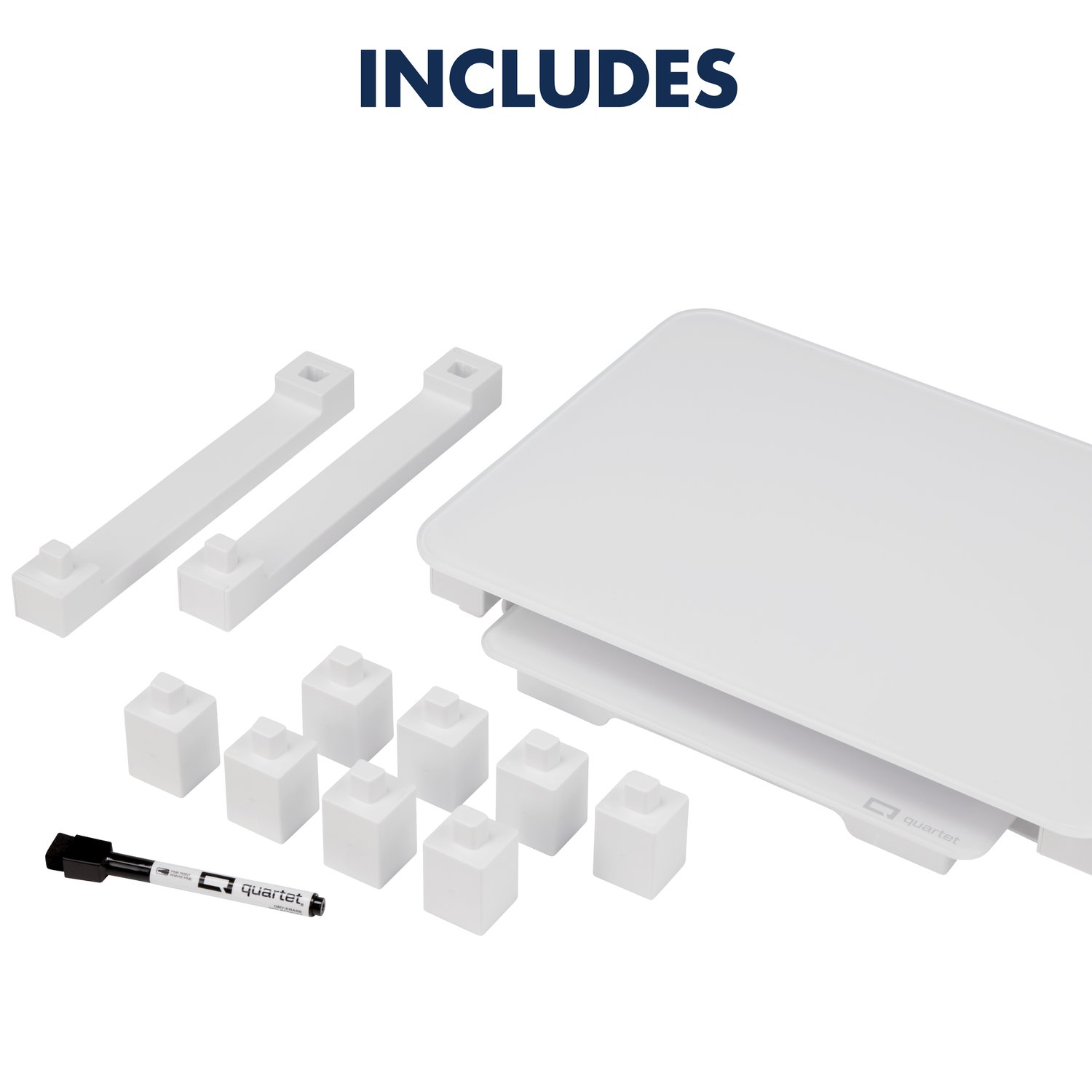 Quartet® Desktop Glass™ Monitor Riser - ACCO Canada