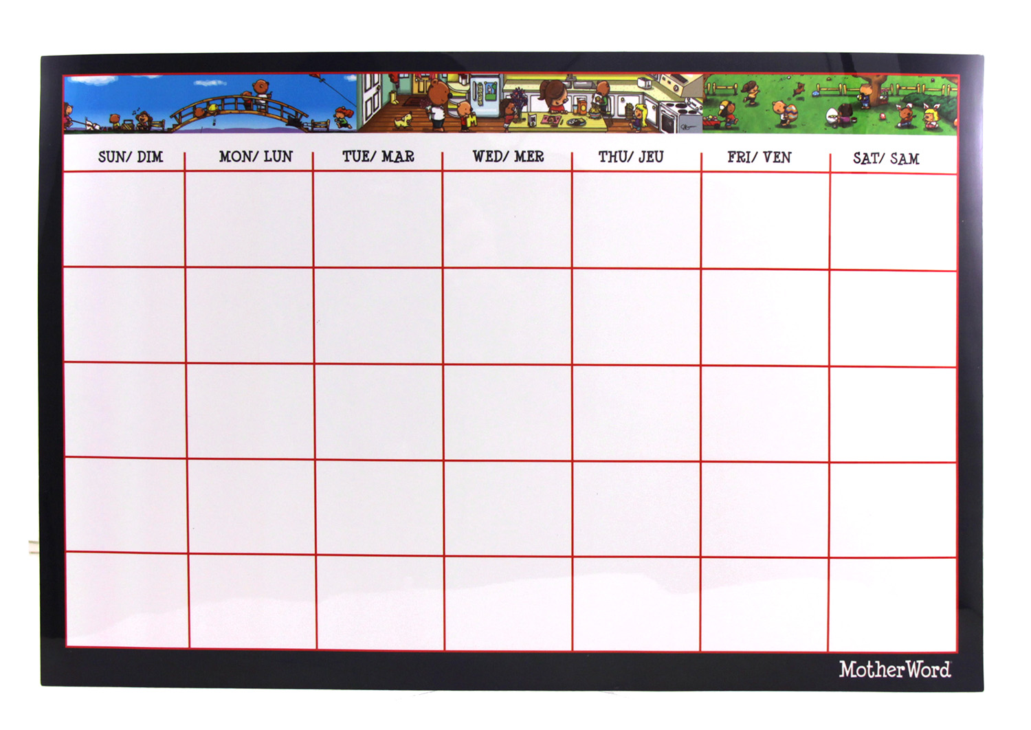 MotherWord™ Dry-Erase Undated Calendar (Magnetic) - ACCO Canada