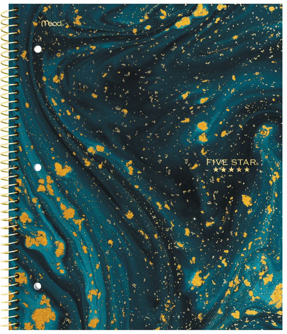 Five Star® Fluid Galaxy Wirebound Notebook 10.5" x 8", 1 Subject 80ct ...