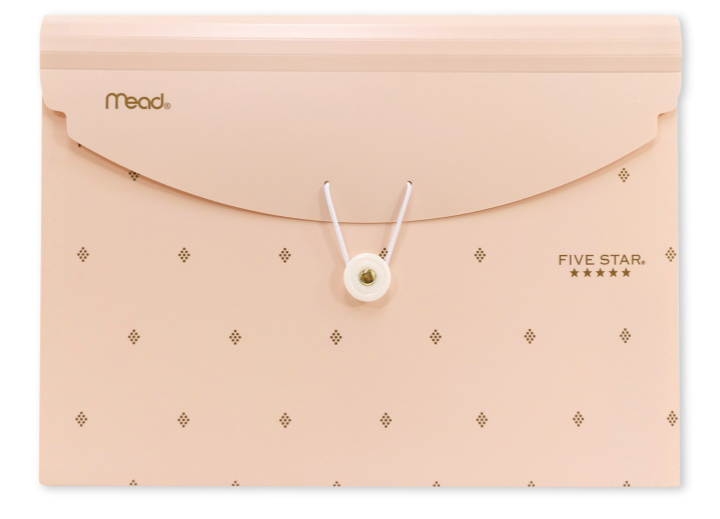 Five Star® Style 6-Pocket Expanding File , Ivory - ACCO Canada