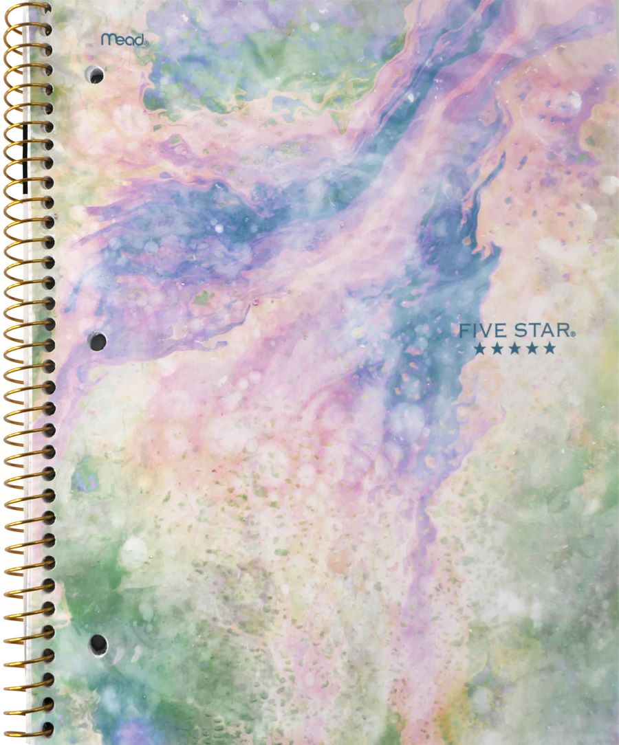 Five Star fashion notebook Marble Elements, 80ct - ACCO Canada