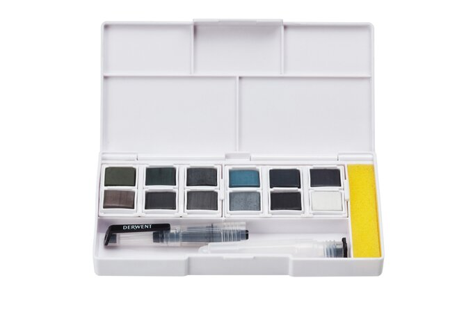 DERWENT TINTED CHARCOAL PAINT PAN PALETTE 12,UN - ACCO Canada