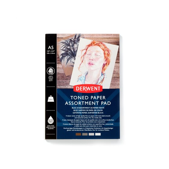 DERWENT TONED PAPER MIXED PAD A5 - ACCO Canada