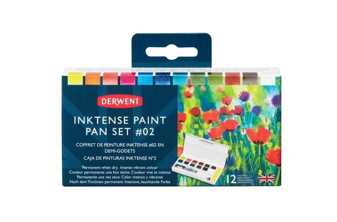 DERWENT INKTENSE PAINT PAN PALETTE 12 #2,UN - ACCO Canada