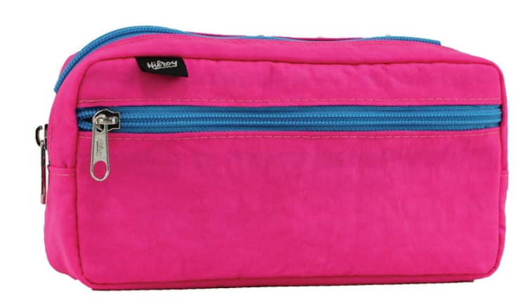 Hilroy Pencil Pouch- Crinkle Orange, Pink, Blue - ACCO Canada
