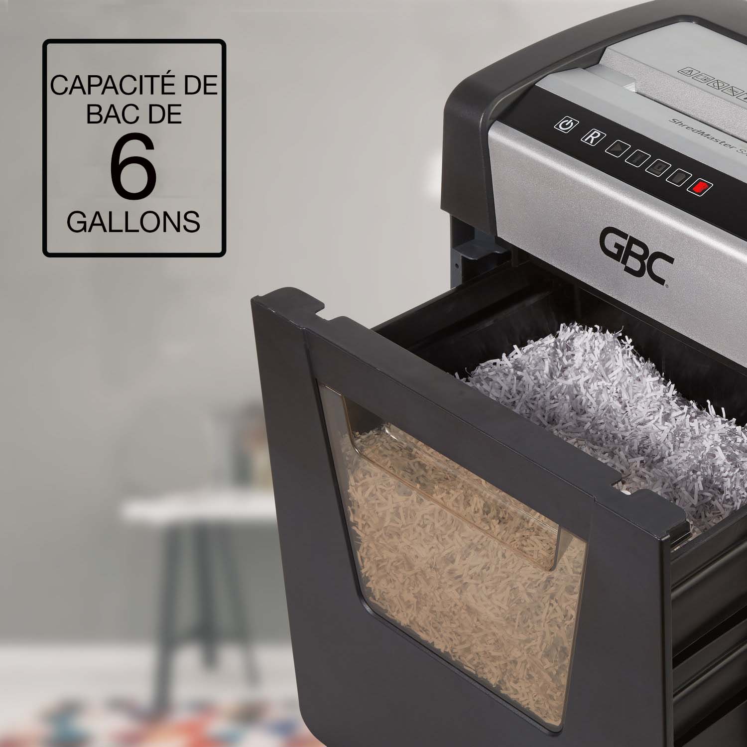 Déchiqueteuse SM10-06 de haute sécurité pour la maison ShredMaster™ GBC ...